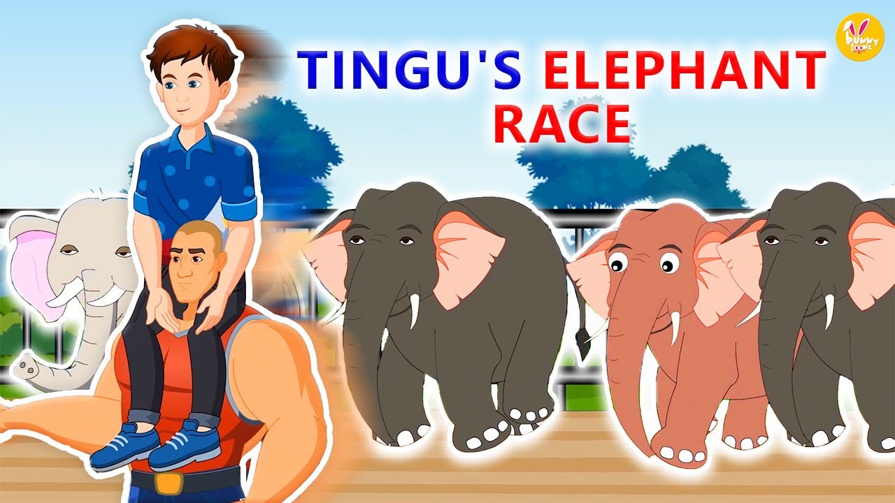Elephant Race | Elephant VS Lambu Tingu | Who Will Win? | English ...