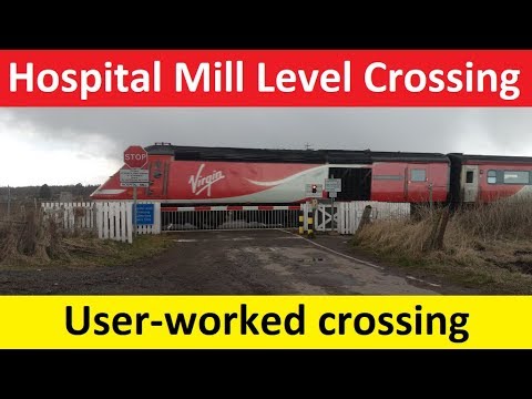 Hospital Mill Level Crossing - Edinburgh to Dundee Line - Springfield ...