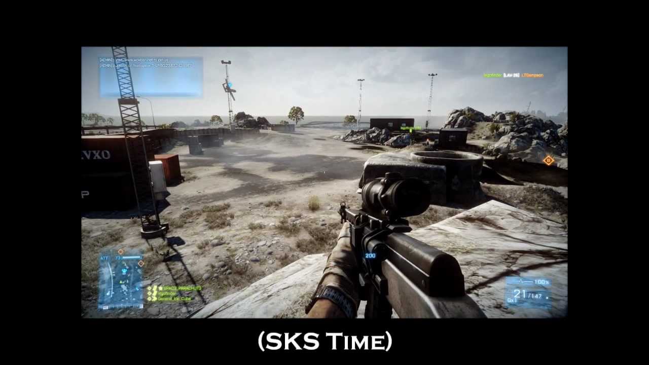 Battlefield 3 Kill Streaks (SKS & PKP) - YouTube