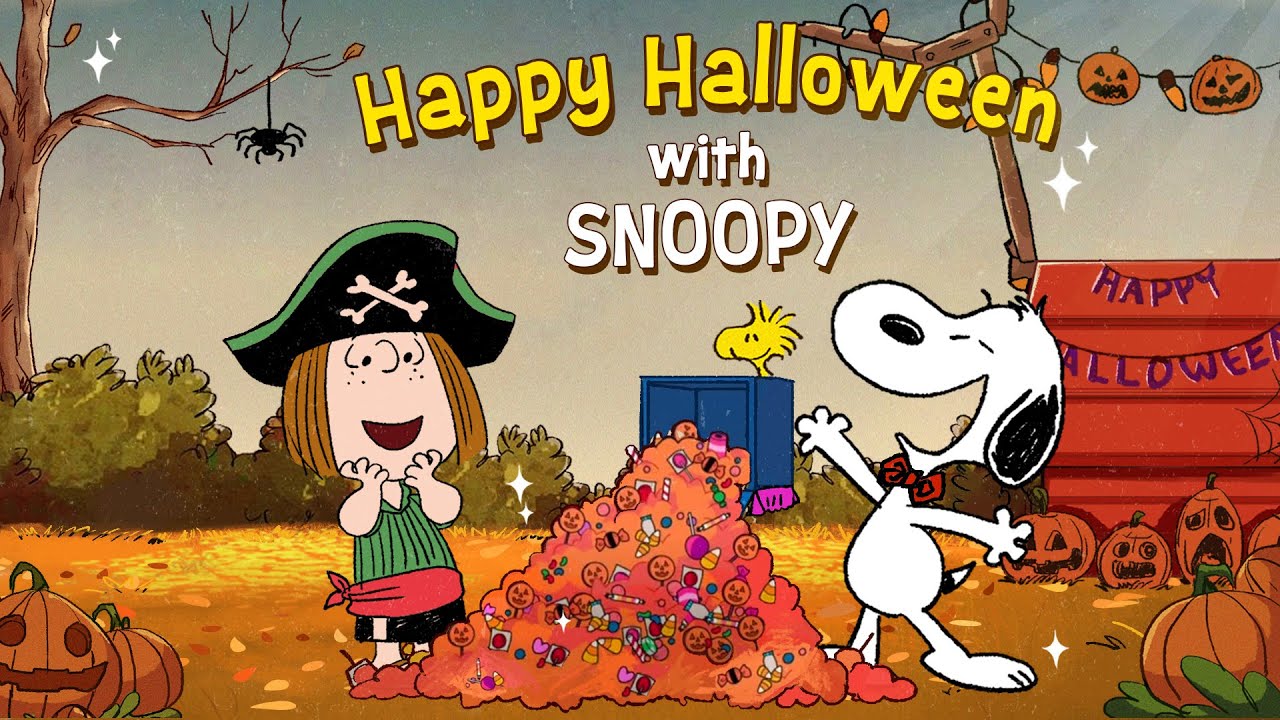 Happy Halloween Autumn Jazz with Snoopy 🍬 🎃 | Chill & Cozy Fall Music ...