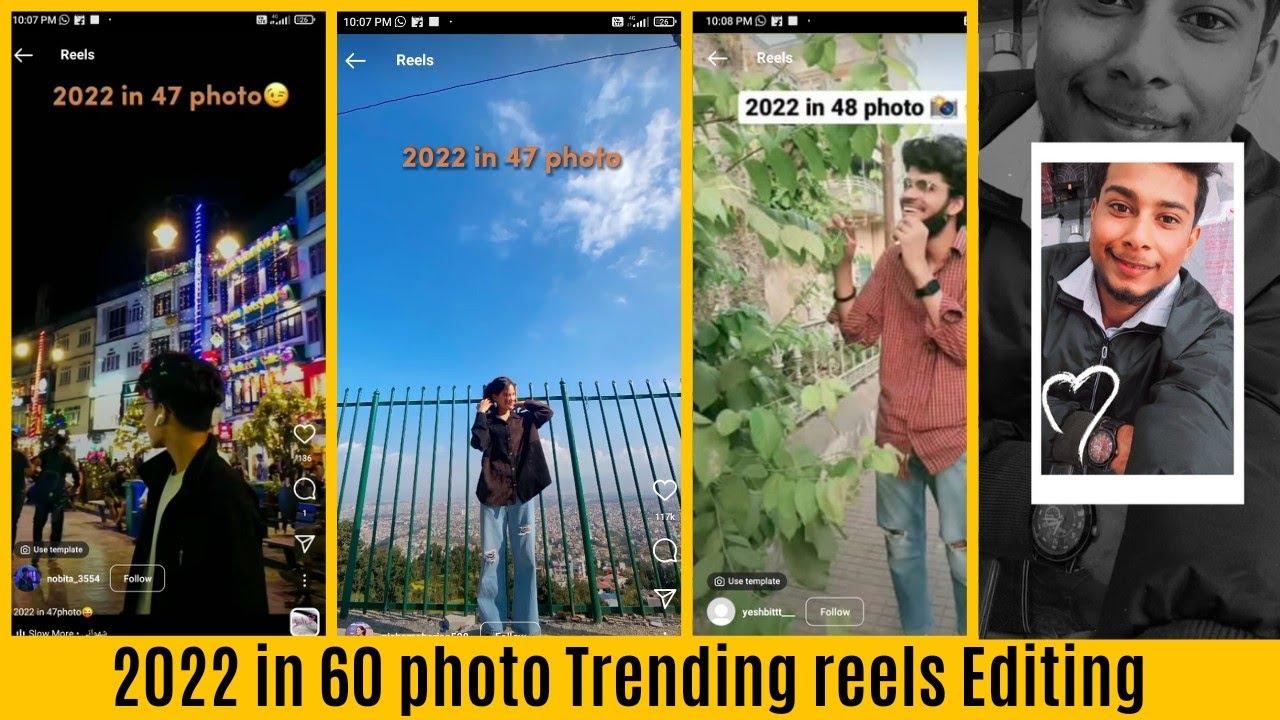 2022 IN 60 PHOTOS TRENDING REELS VIDEO EDITING | 2022 IN 60 PHOTOS ...