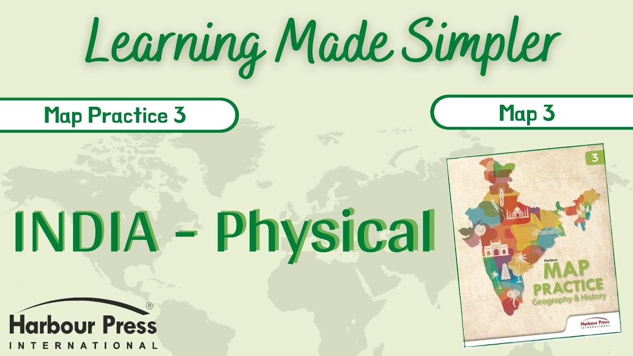 MAP PRACTICE BOOK 3-Map 3-INDIA-Physical - YouTube