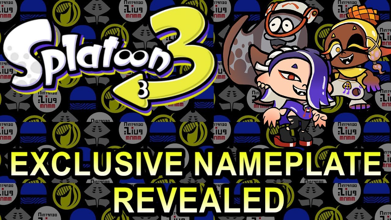 Exclusive Brand New Splatoon 3 Deep Cut Nameplate Revealed - YouTube