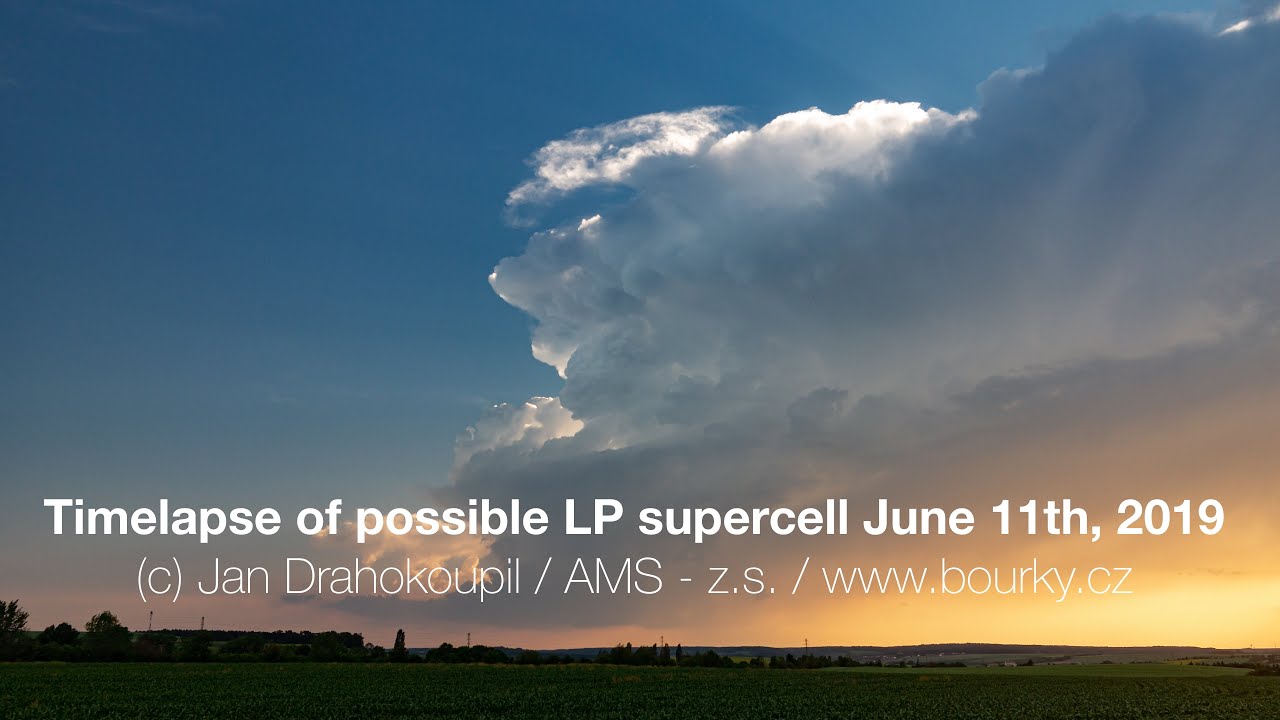 Timelapse of possible LP supercell June 11th, 2019 - YouTube
