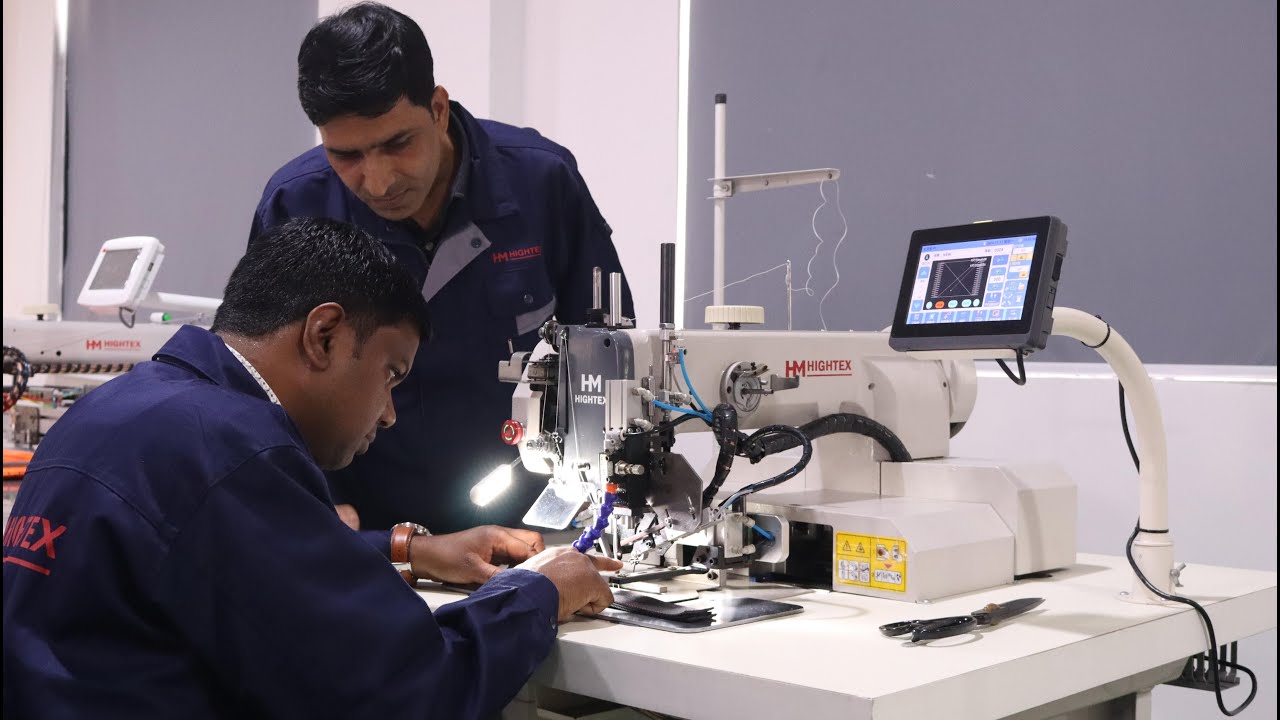 Heav Duty Programmable Electronic Pattern Sewing Machine for Safety Harness India - YouTube