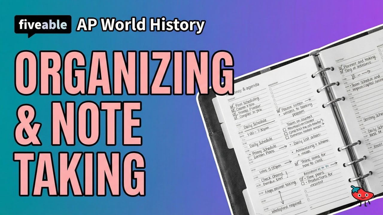 AP World History - Study Skills: Note-Taking & Reading | Fiveable Cram ...