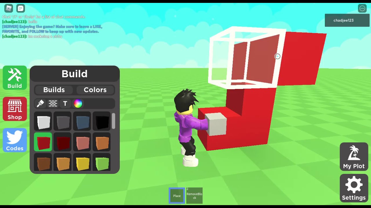 Roblox how to make a short obby with blocks - YouTube