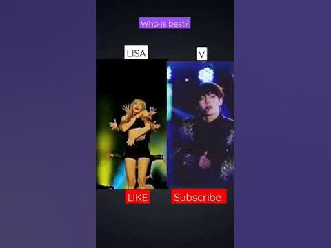 v and Lisa dancing video who is best 🥰 🥰🥰🥰🥰🥰🥰 #bts #blackpink #yt # ...