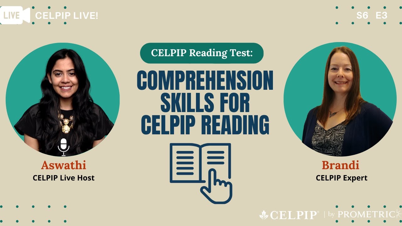 CELPIP Live! Comprehension Skills for CELPIP Reading - S6E3 - YouTube
