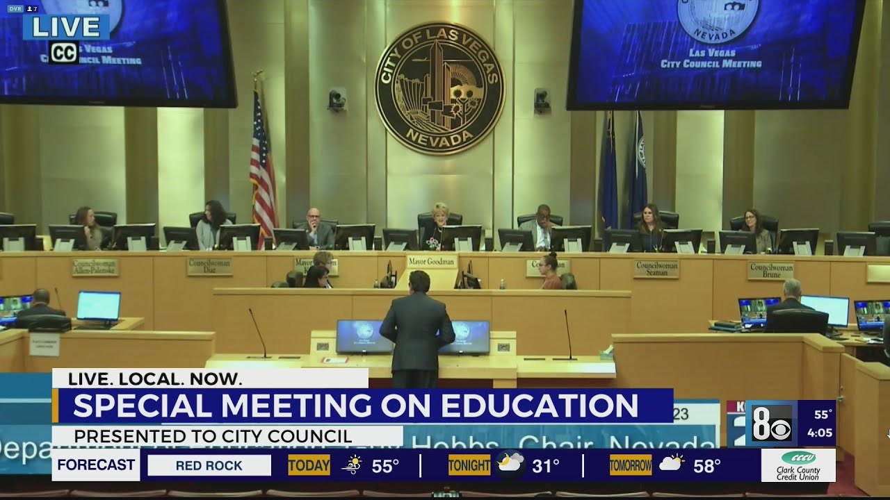 City council special meeting on education reviewed funding and academic ...