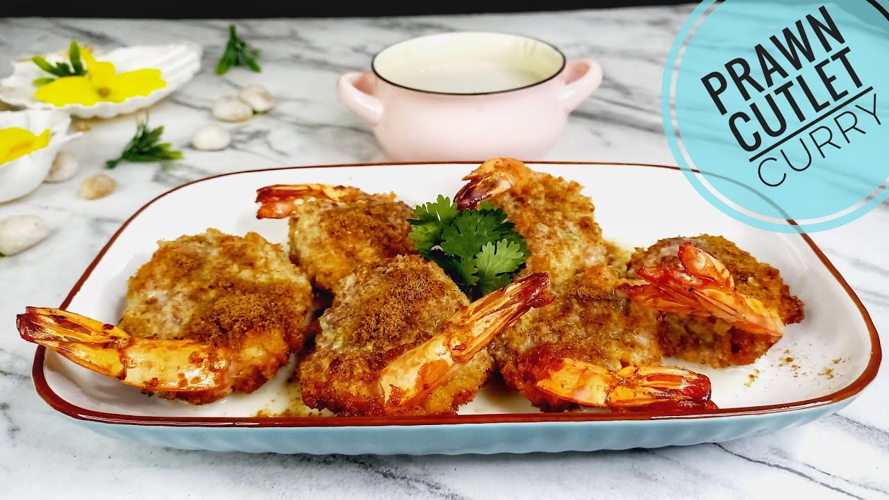 Prawn Cutlet Curry Recipe | Shrimp Cutlet Curry | Chingri Cutlet Curry ...