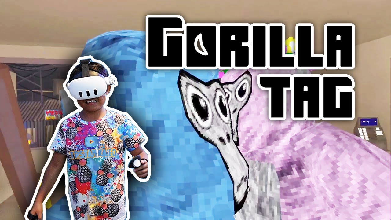 Hilarious Gorilla Tag VR Game with 5 School Friends - YouTube
