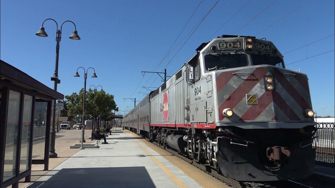 Railfanning Santa Clara Ft. Caltrain, Amtrak & JPBX 504 Caltrain MP15DC - YouTube