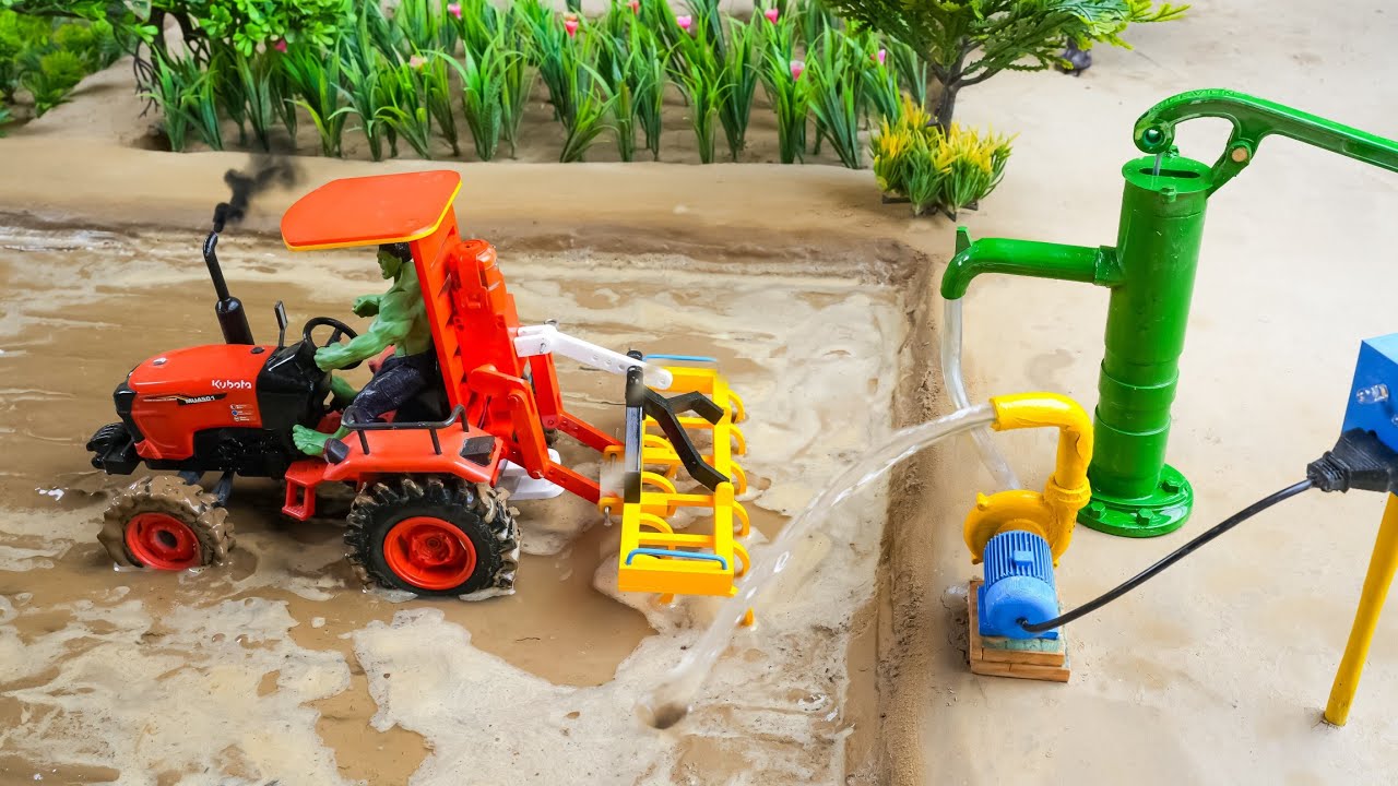 diy tractor mini cultivator machine with mini water pump science ...