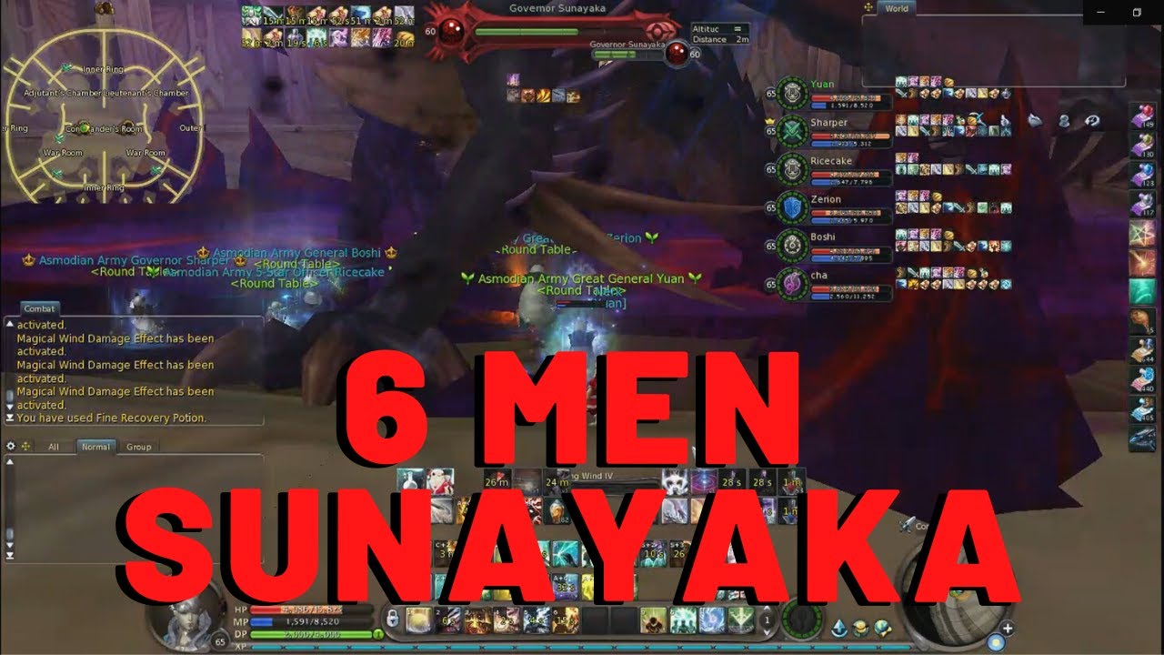[AionYuan] 6 Men Sunayaka | Tiamaranta's Eye | First Kill Aion Asia 4.6 ...
