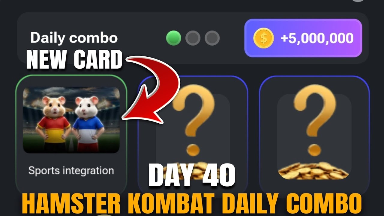 DAY 40! HAMSTER KOMBAT DAILY COMBO TODAY JULY 1 | HAMSTER KOMBAT COMBO ...