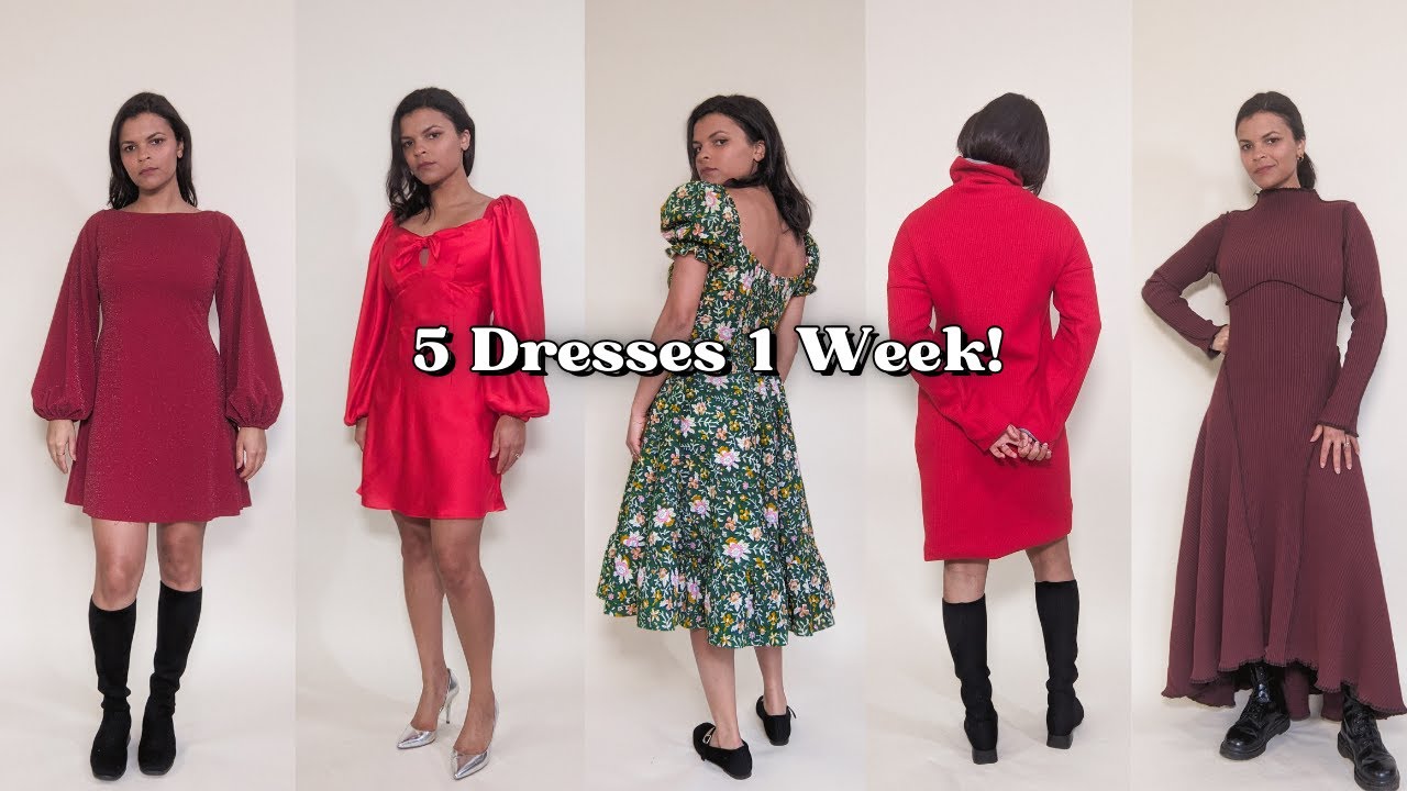 5 Dresses in 1 week! Sewing Marathon - YouTube