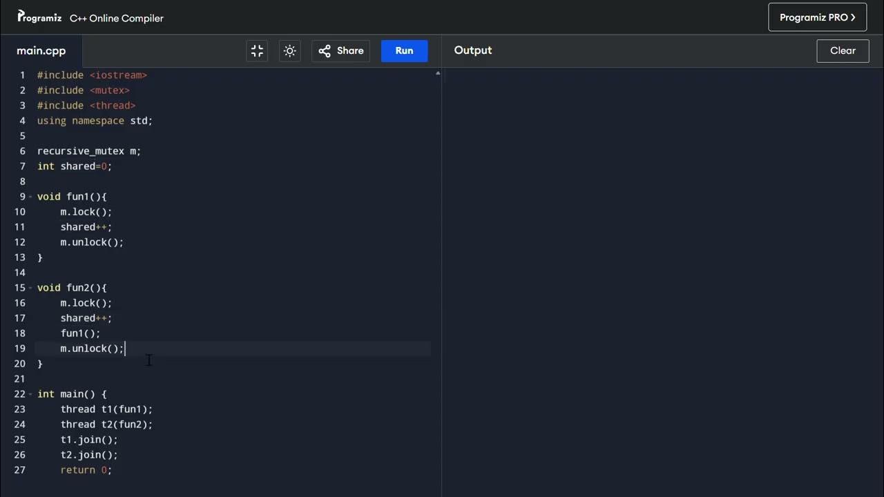 std::recursive_mutex in C++ #cpp #concurrency #cplusplus #cplusplusprogramming #cppbasics # ...