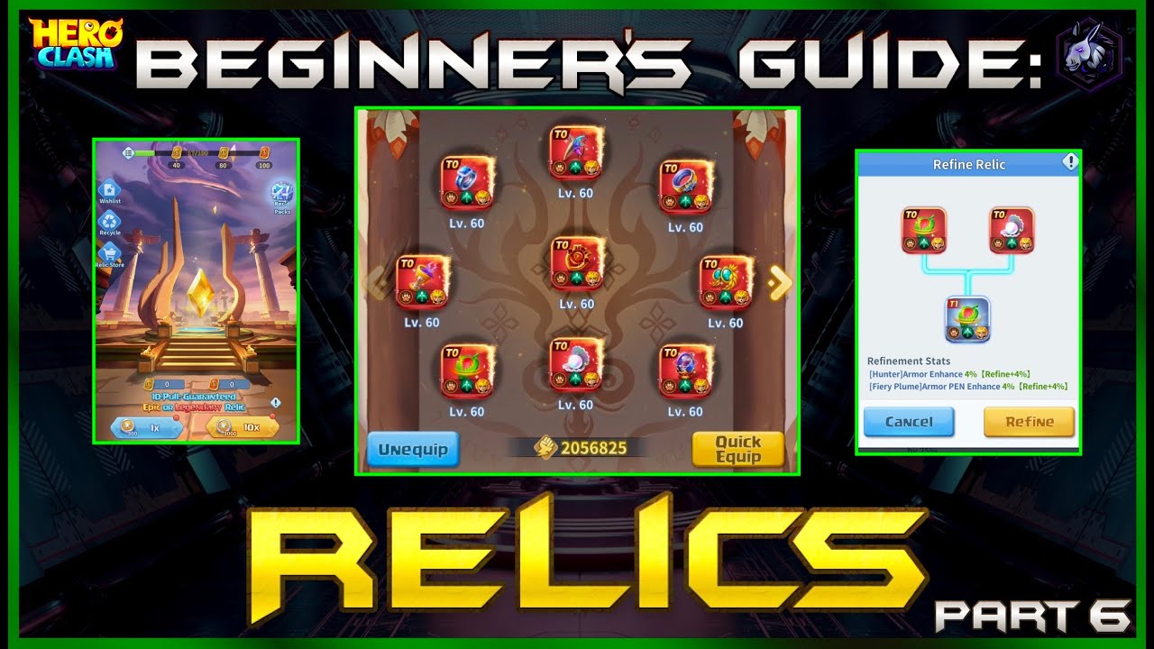 The Relic System Explained | The Beginner's Guide Ep. 6 | Hero Clash ...