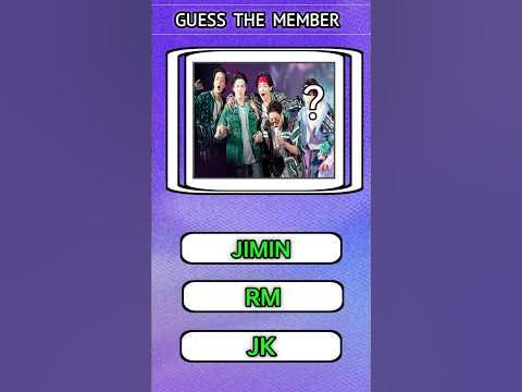 Guess The BTS Members| BTS Quiz for True ARMY #kpop #bts #btsquiz - YouTube