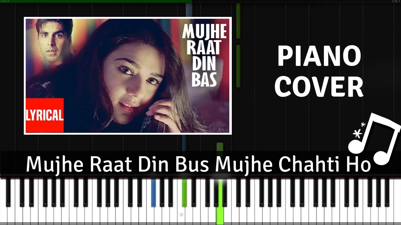Mujhe Raat Din Bus Mujhe Chahti Ho - Piano Instrumental ( Sangharsh ) - YouTube