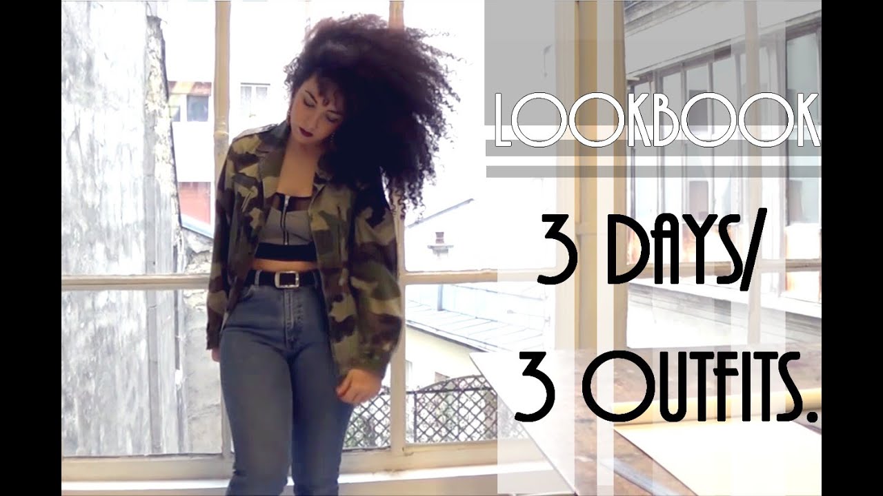 LOOKBOOK : 3 days / 3 outfits - YouTube