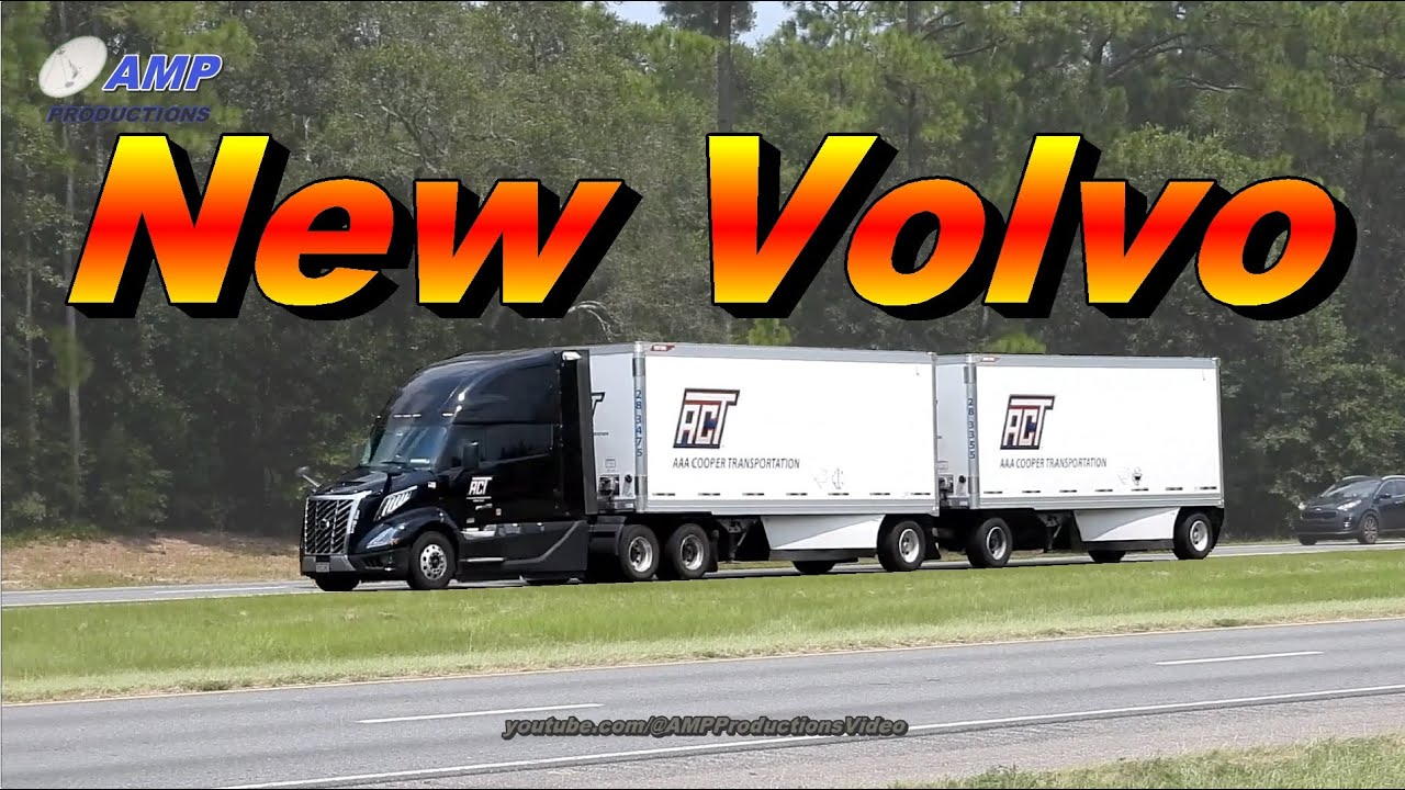 Black Volvo VNL Wiggle Wagon AAA Cooper | Truckspotting 81524 - YouTube
