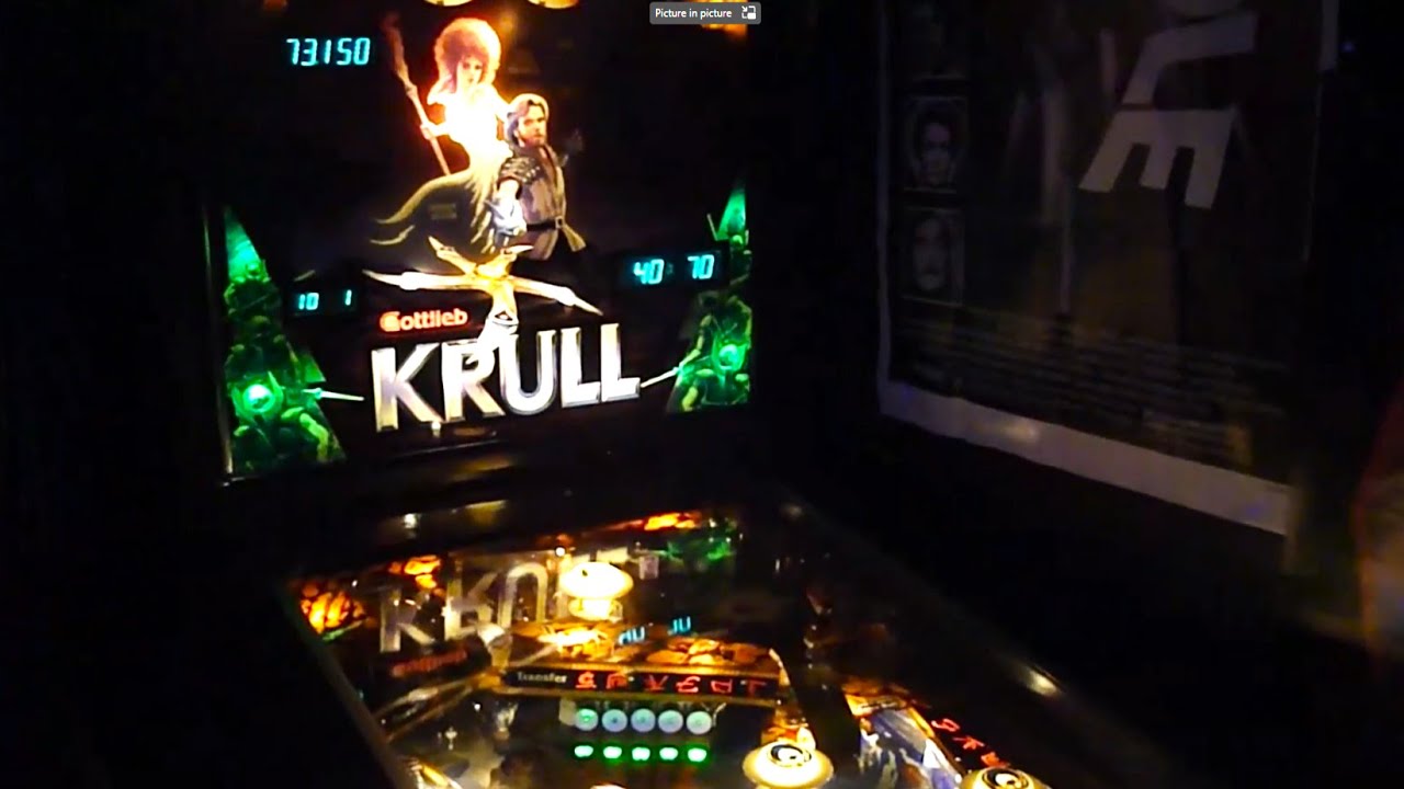 Gottlieb Krull 1983 Pinball Machine Gameplay - YouTube