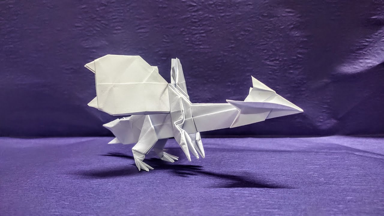 How To Fold Origami Pokemon Kyurem | Origami Pokemon Kyurem | Origami ...