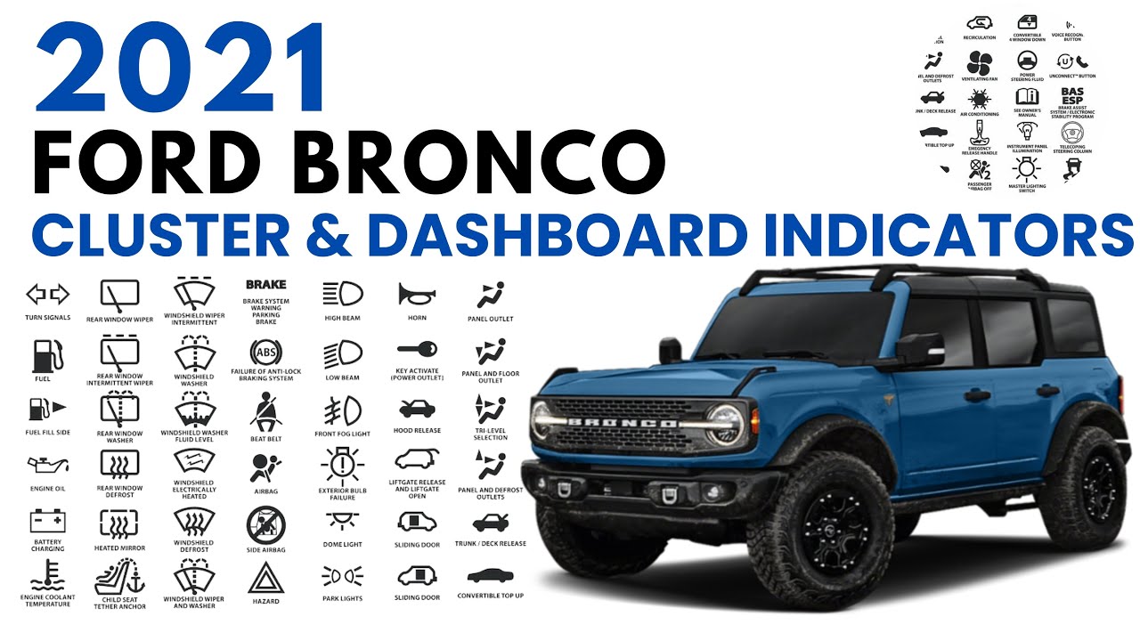 FORD Bronco: Instrument Cluster & Indicators (2018 - 2021) User Guide ...