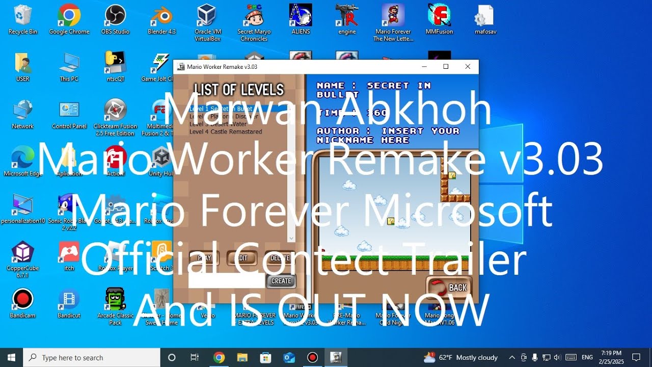 Marwan Abkhoh - Mario Worker Remake v3.03 - Mario Forever Microsoft ...