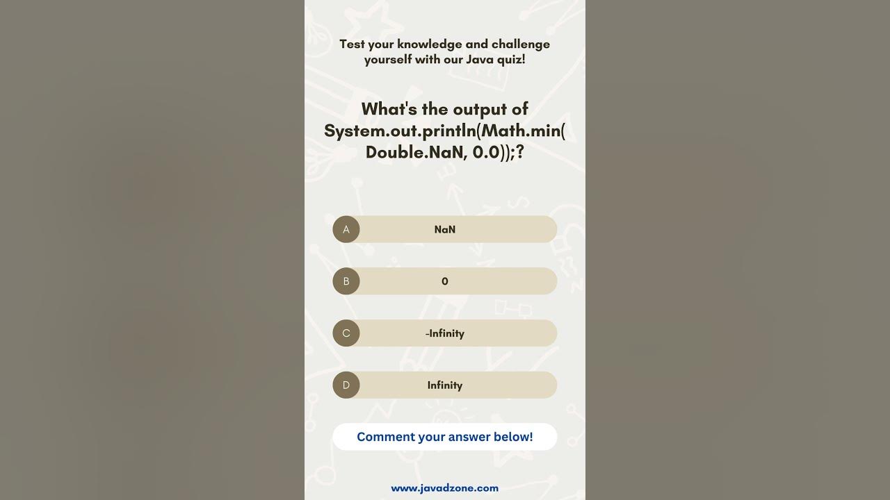 Java Quiz 4 Javaquiz Learnjava Youtube