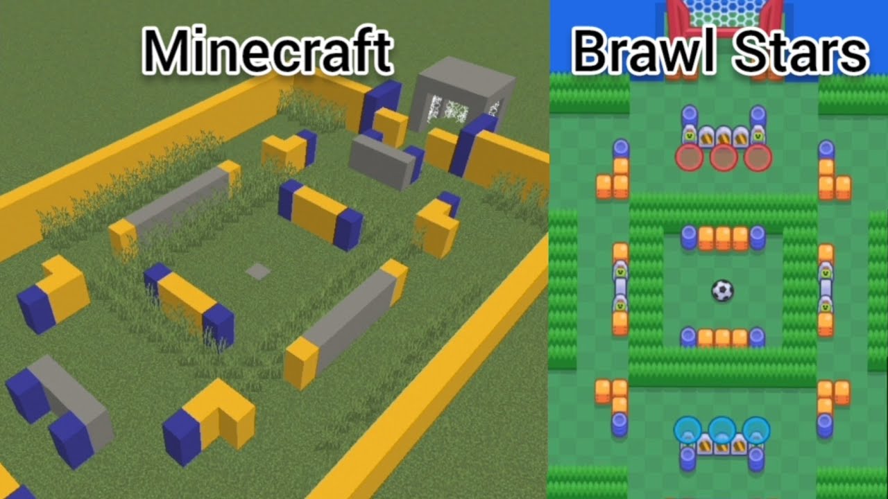 Build Brawl Stars Map İn Minecraft! - YouTube