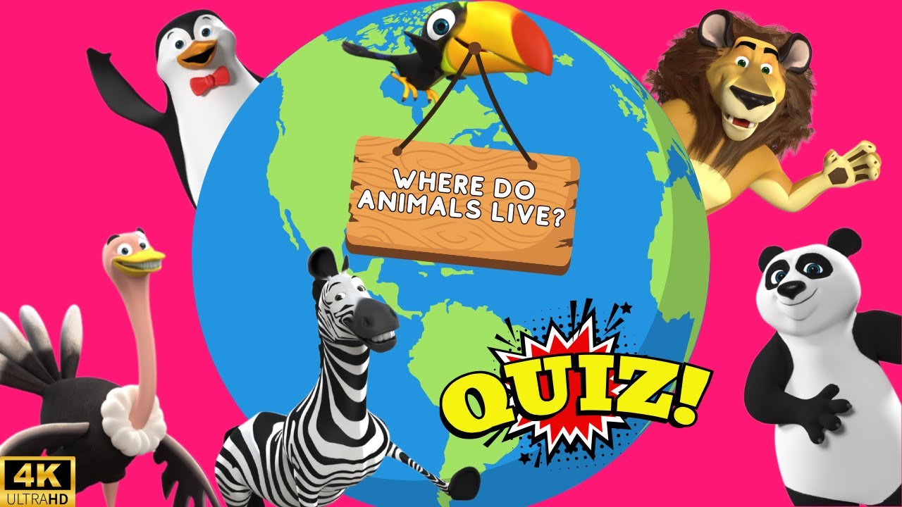 Learning animals for Kids and Toddlers | Where Do Animals Live ...