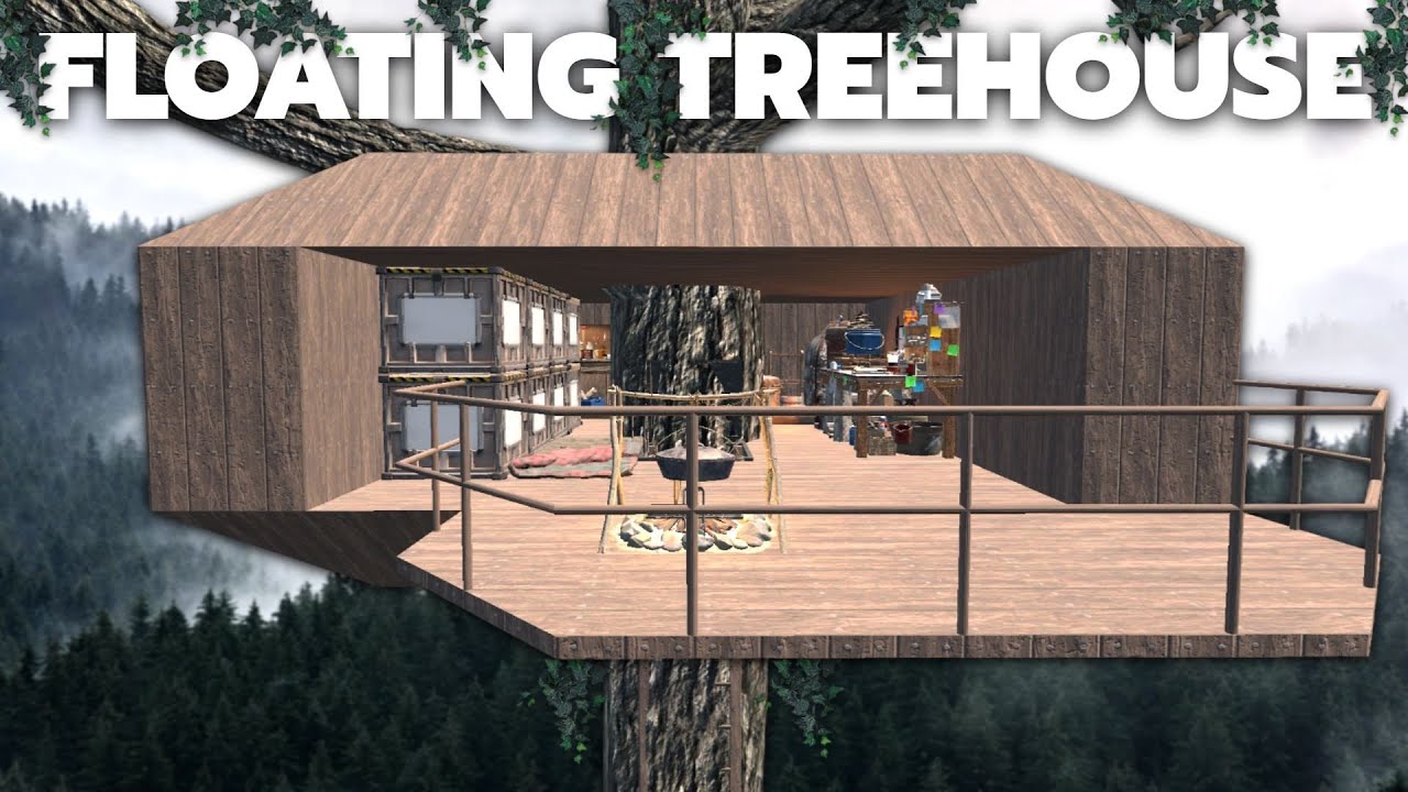 I Built a Floating Treehouse in 7 Days to Die... - YouTube