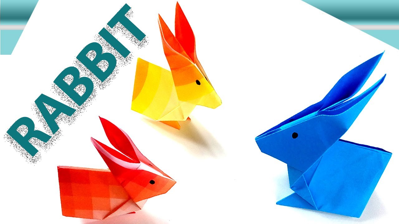 How to Make Origami Paper Rabbit-Easy Paper Crafts | Makeators #25 ...