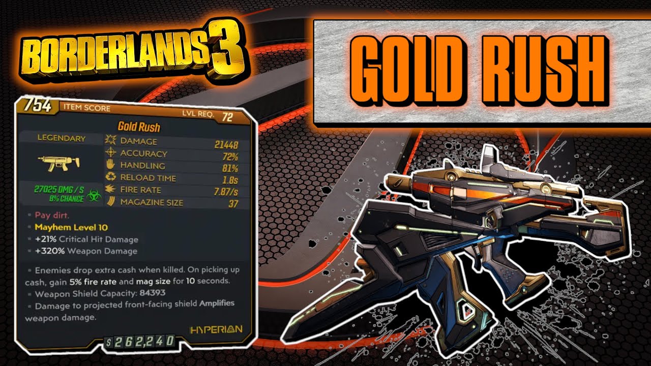 Legendary Item Guide | Gold Rush | [Borderlands 3] - YouTube