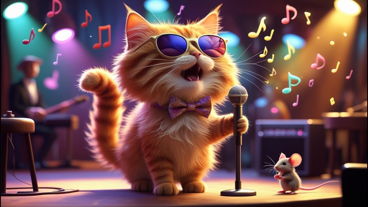 🐱🎶 Meow Melody - The Cute Singing & Dancing Cat! | Fun Kids Song ...
