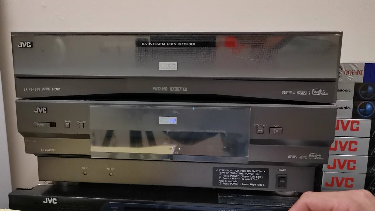 JVC Password Protected Pro HD D-VHS Format. Part 6 (SR-VD400u top of ...