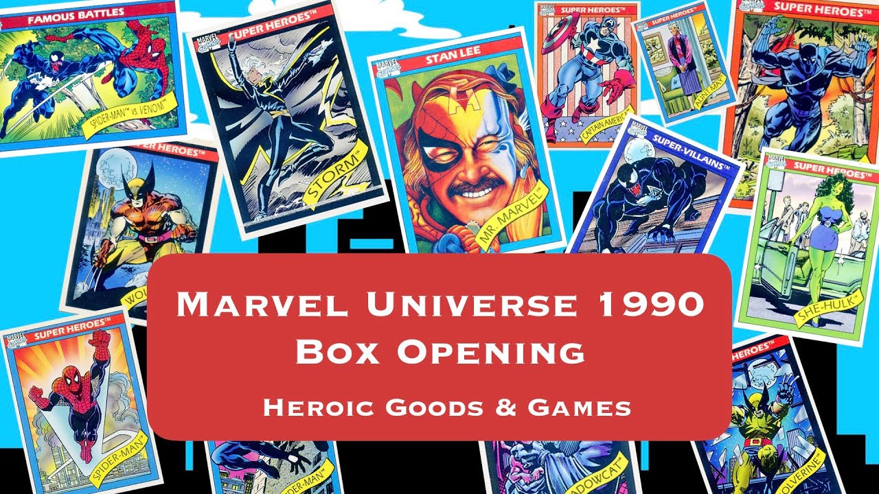 Marvel Universe 1990 Impel Trading Cards Box Break Opening and History ...