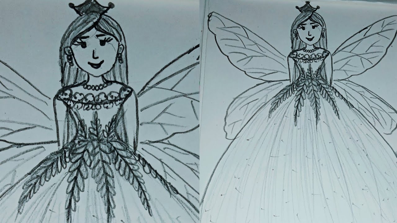Easy Fairy🧚‍♀️ (pari) Drawing || How To Draw a FAIRY Step By Step|| # ...