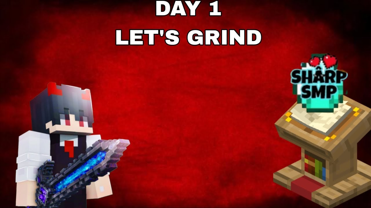 Day 1 In Sharp SMP | Grinding A Full IRON ARMOR - YouTube