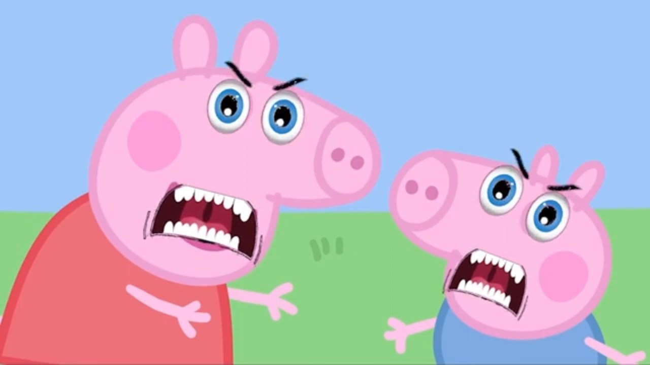 Peppa Pig In Georges Hiccups Angry face Version Effects On YouTube ...