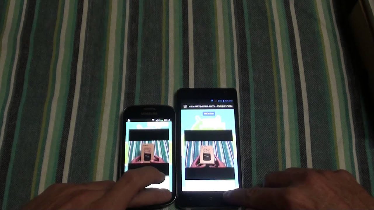 Cubot S168 VS Samsung Galaxy Trend Plus - YouTube