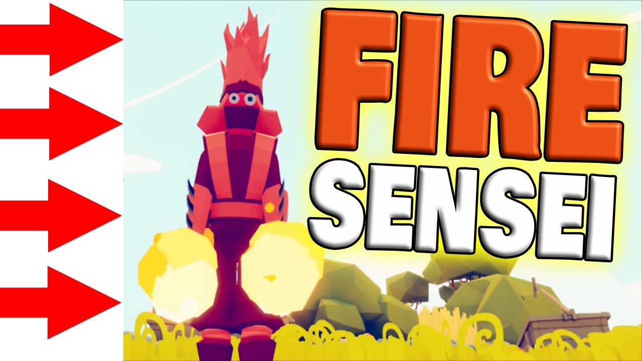 Fire Sensei vs Every Faction - TABS Unit Creator Update Gameplay - YouTube