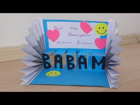 2024 KAĞITTAN BABALAR GÜNÜ HEDİYESİ YAPIMI.