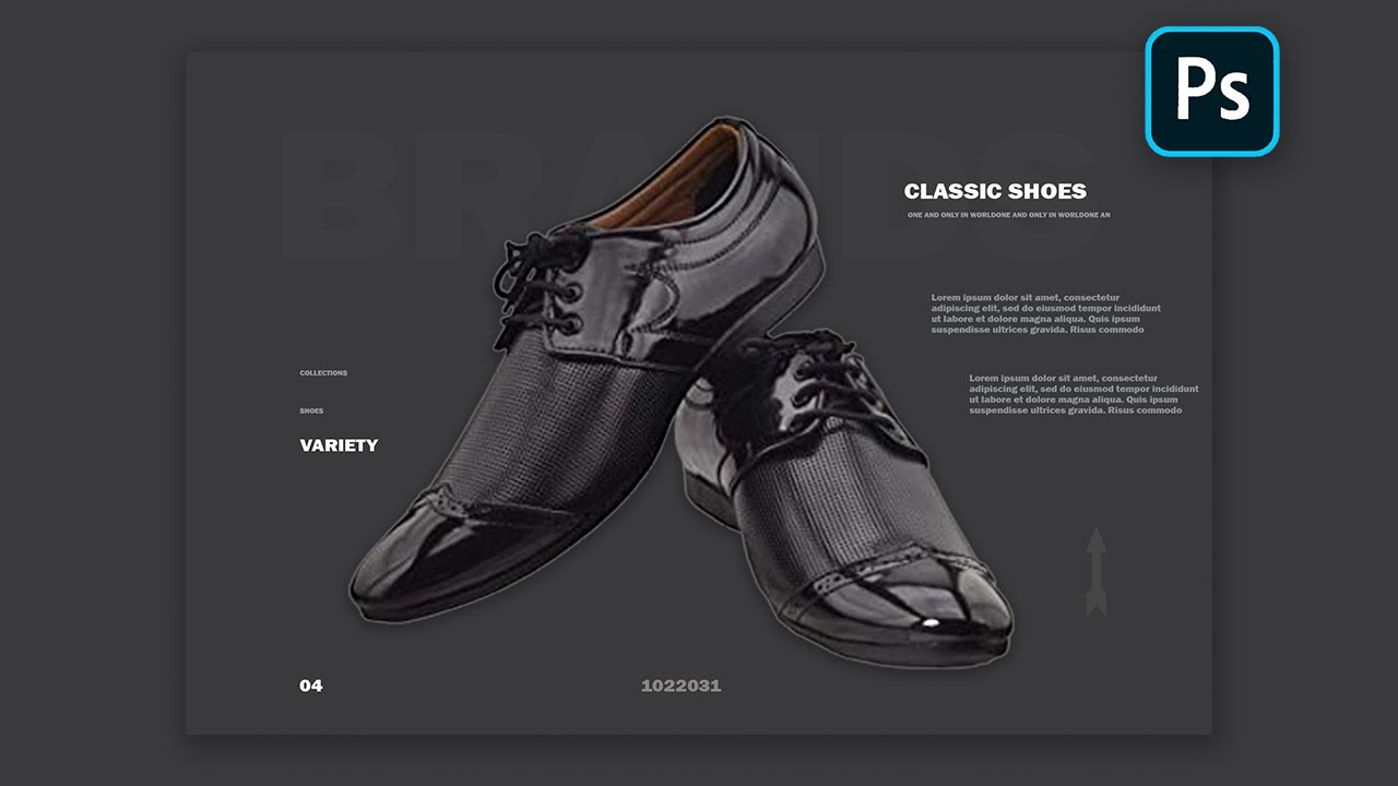 Classic Shoes UI Design In Photoshop ( UI/UX ) - YouTube