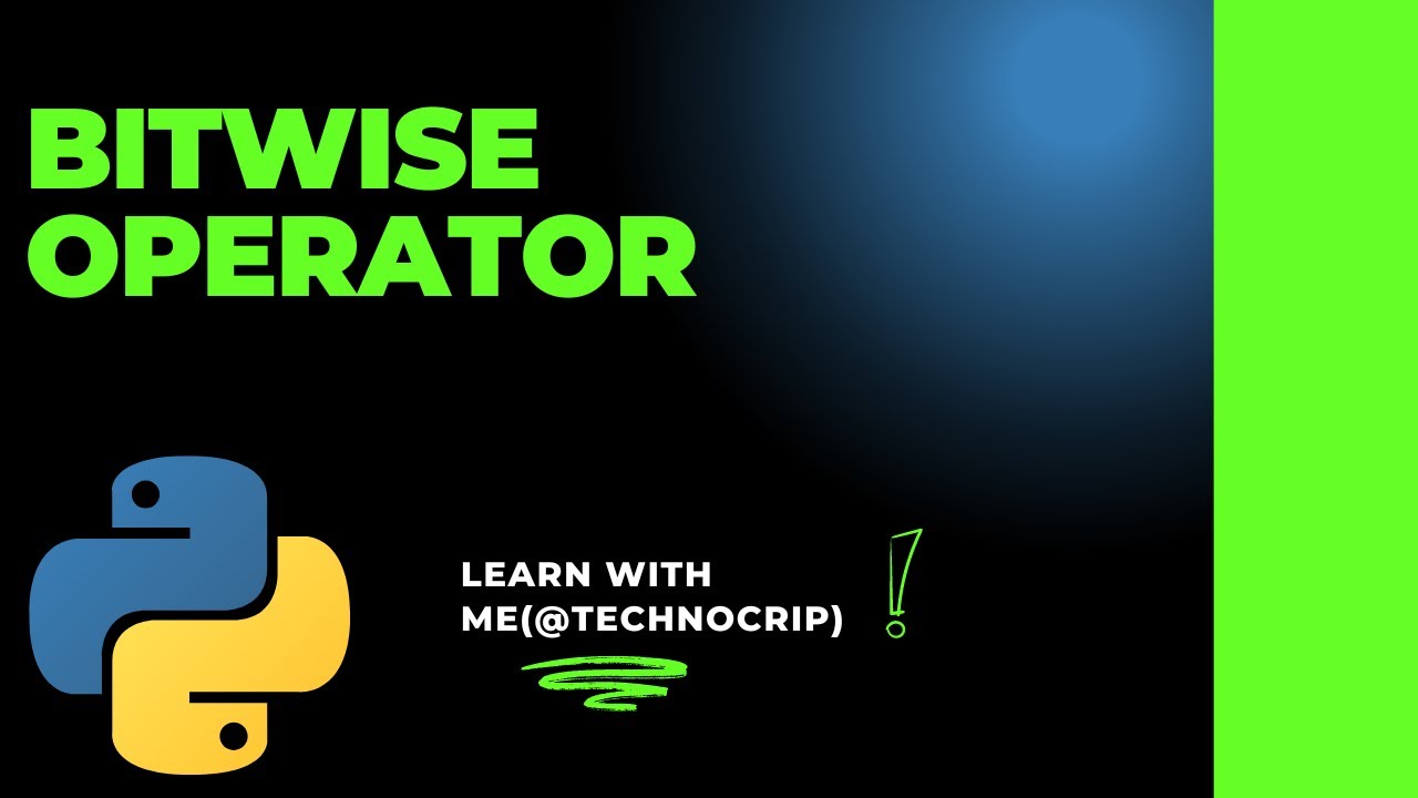 #vlog29 Bitwise operator in Python Programming - YouTube