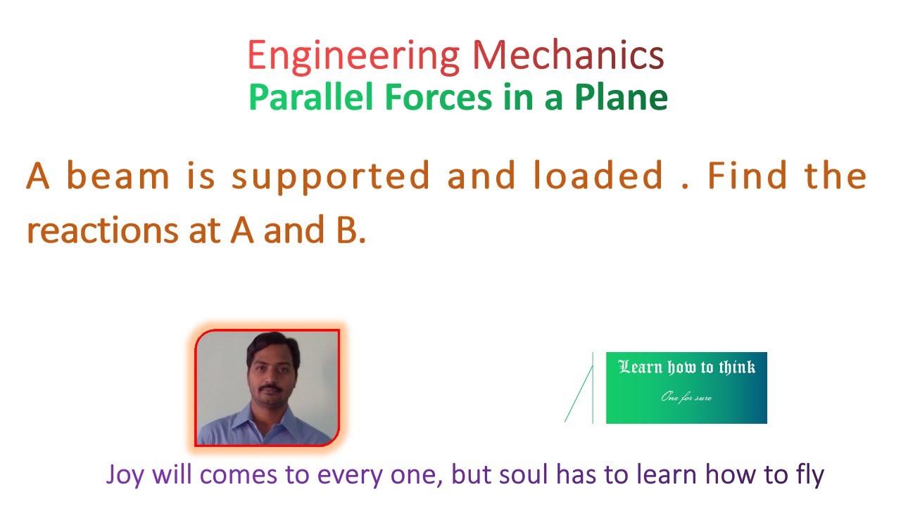 Lecture - 21: N2 Parallel forces in a plane - YouTube
