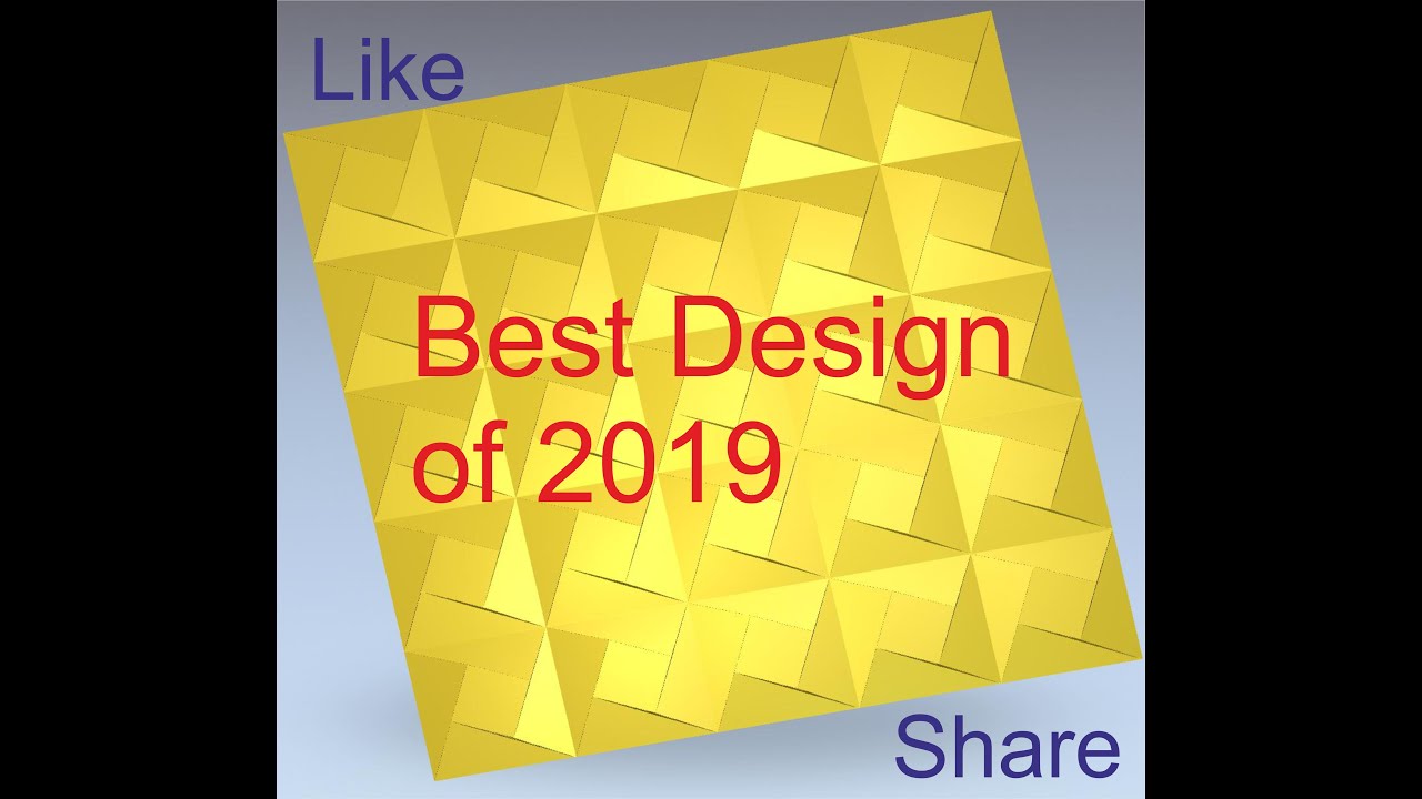 3D wall panel designed in ArtCAM. - YouTube